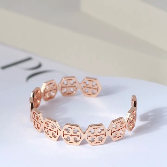 Tory Burch | Jewelry | Tory Burch Hexagon Miller Cuff | Poshmark